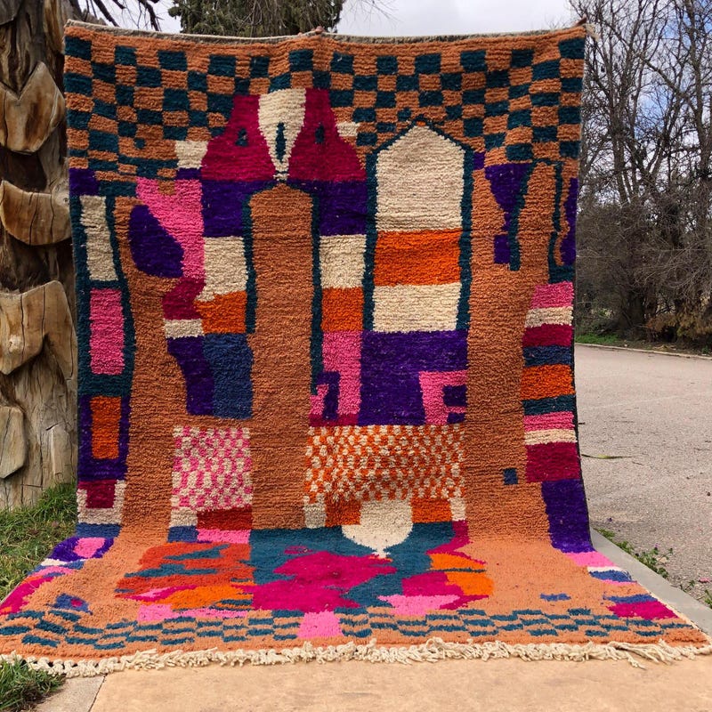 Checkered Rug - Etsy