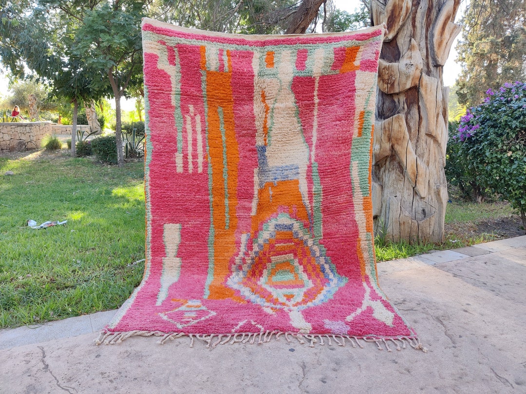 Boujaad Rug -- Moroccan Rug Huge - Bohemian Red Rug - Berber Carpet ...