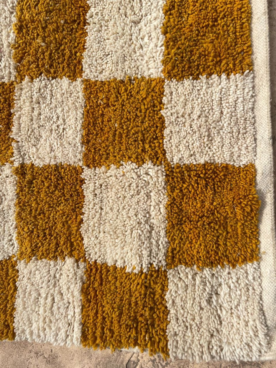 Multicolor Checkered Moroccan Rug, Hand Woven Genuine Moroccan ...