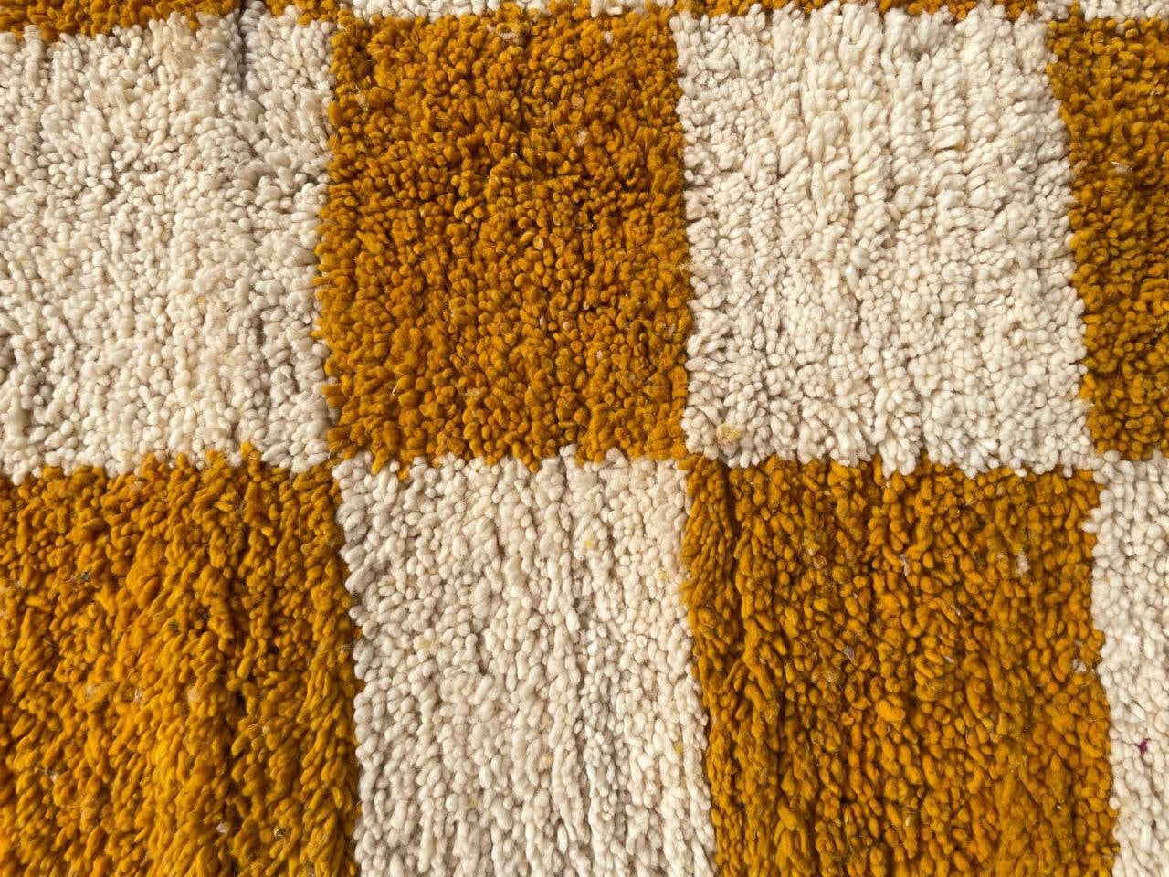 Multicolor Checkered Moroccan Rug, Hand Woven Genuine Moroccan ...