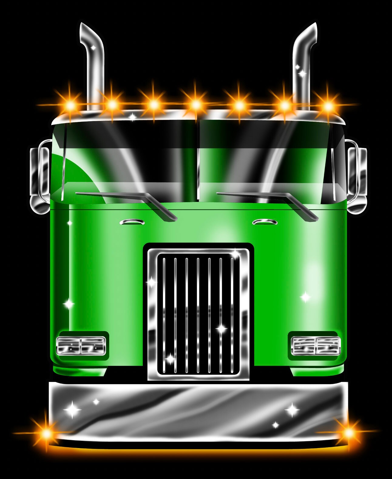 Slammed Cabover Art - Etsy