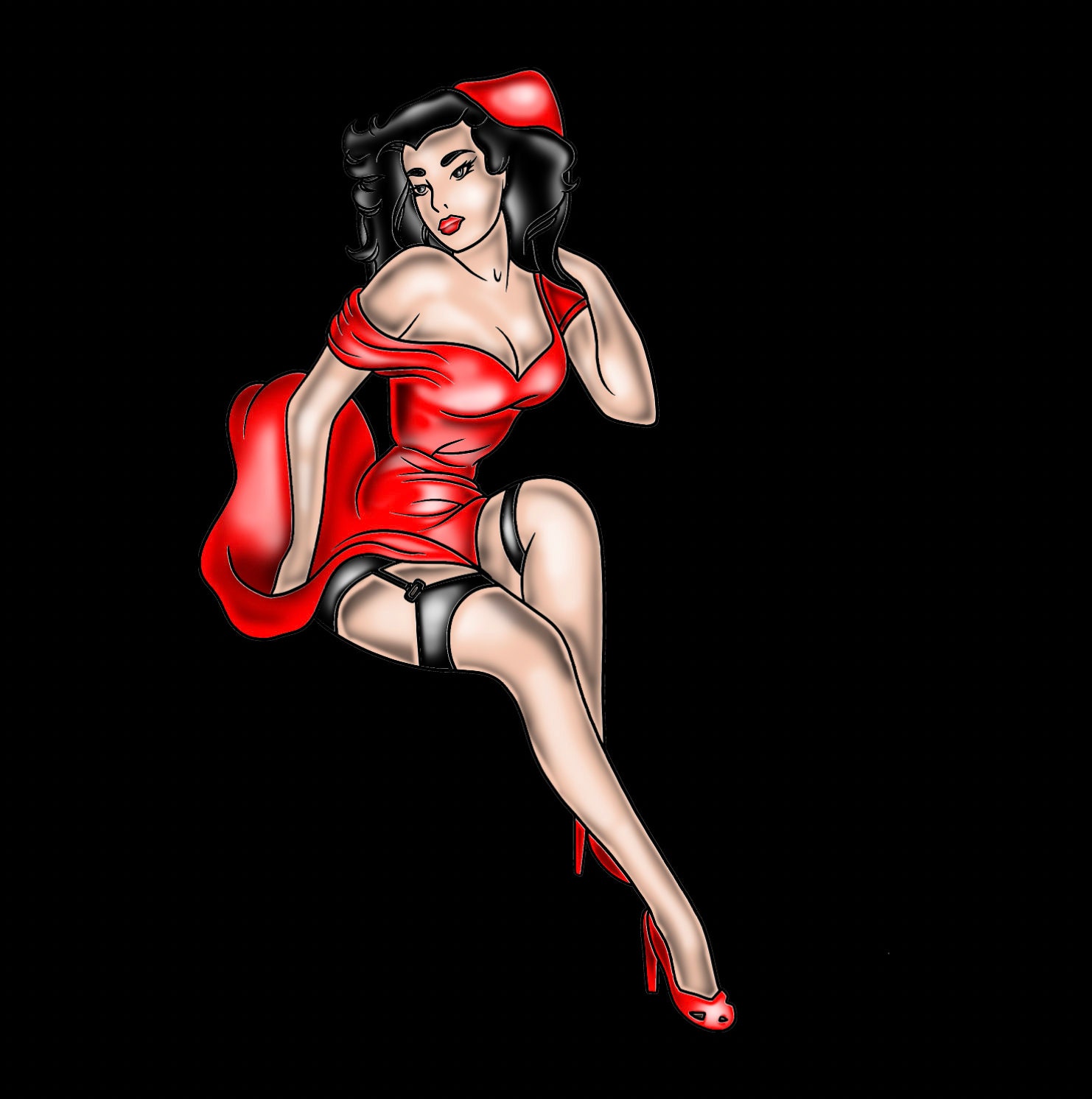 Pinup Girl Art - Etsy