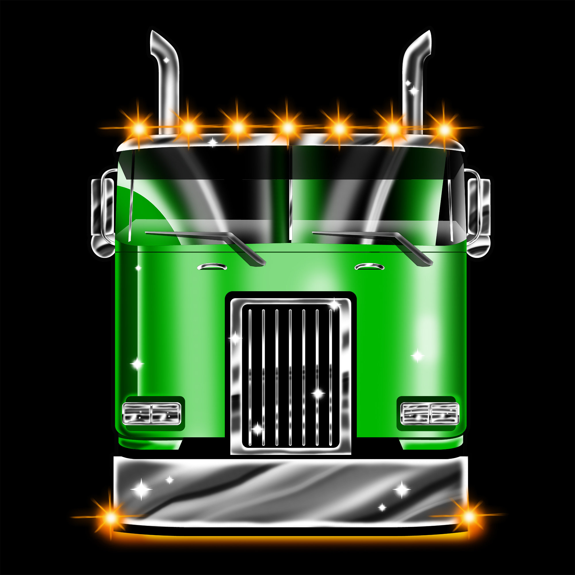 Slammed Cabover Art - Etsy