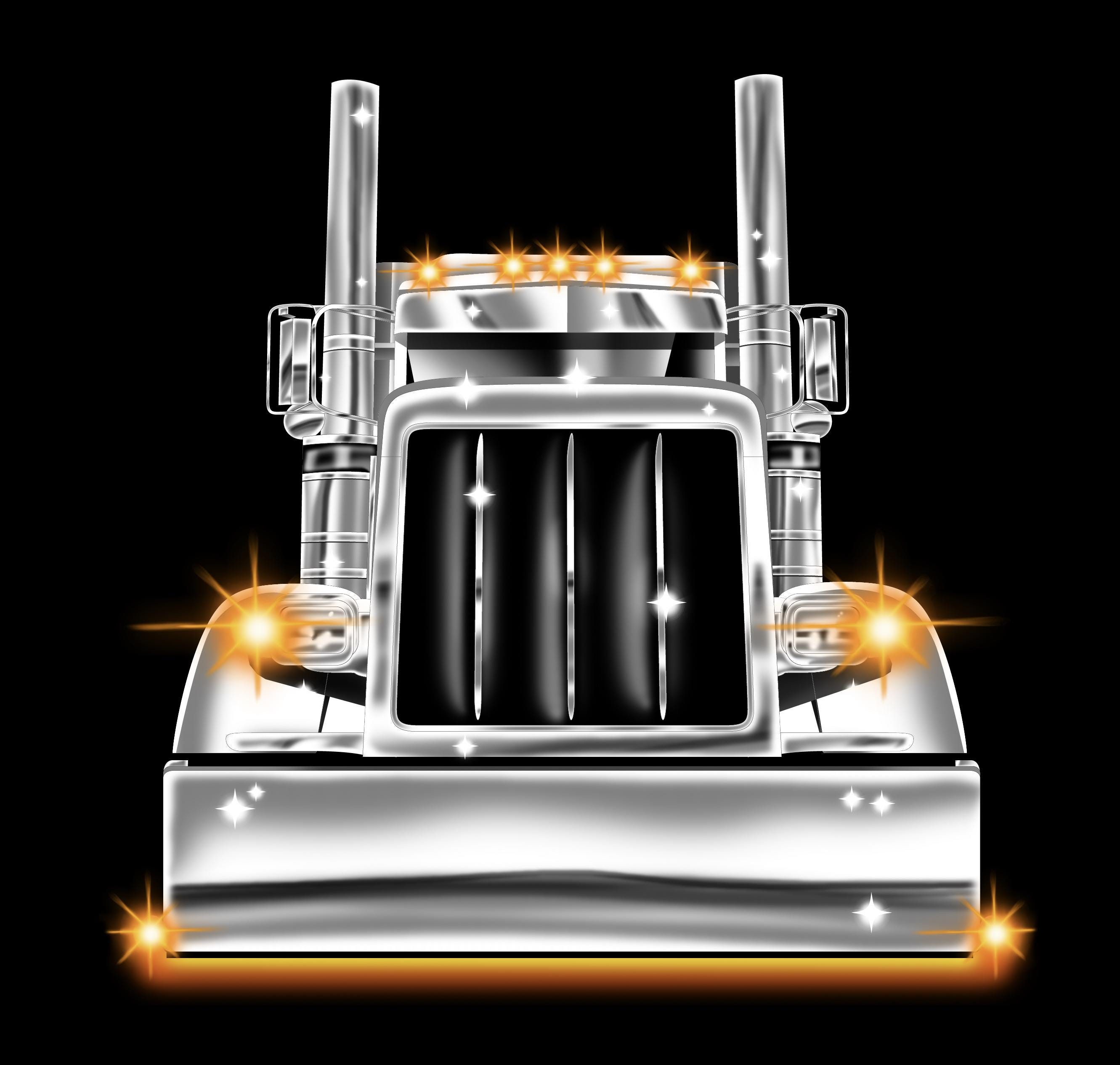 Slammed Peterbilt Truck Digital Art – Lowrider Semi Wall Print, Big Rig ...