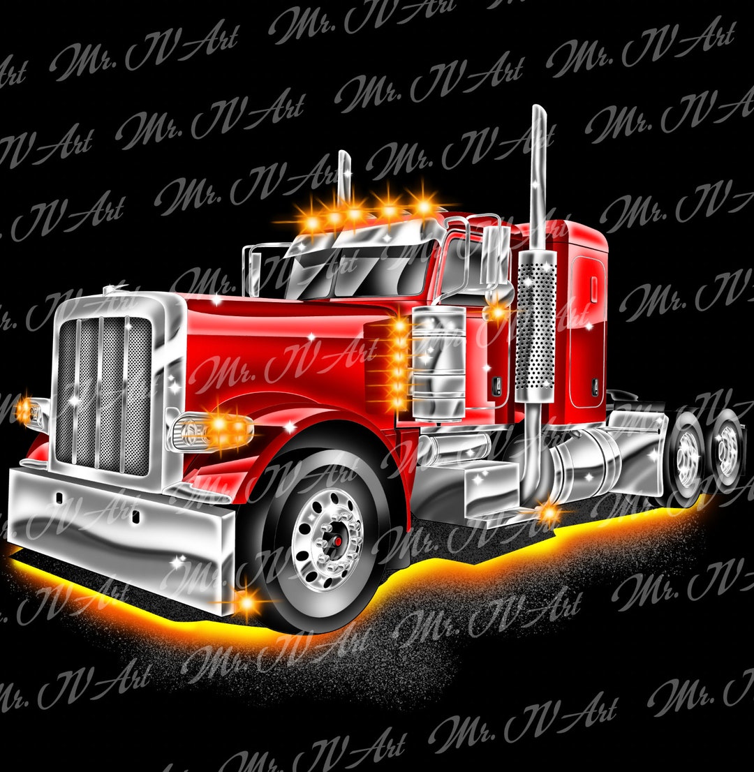 Peterbilt Truck Art - Etsy
