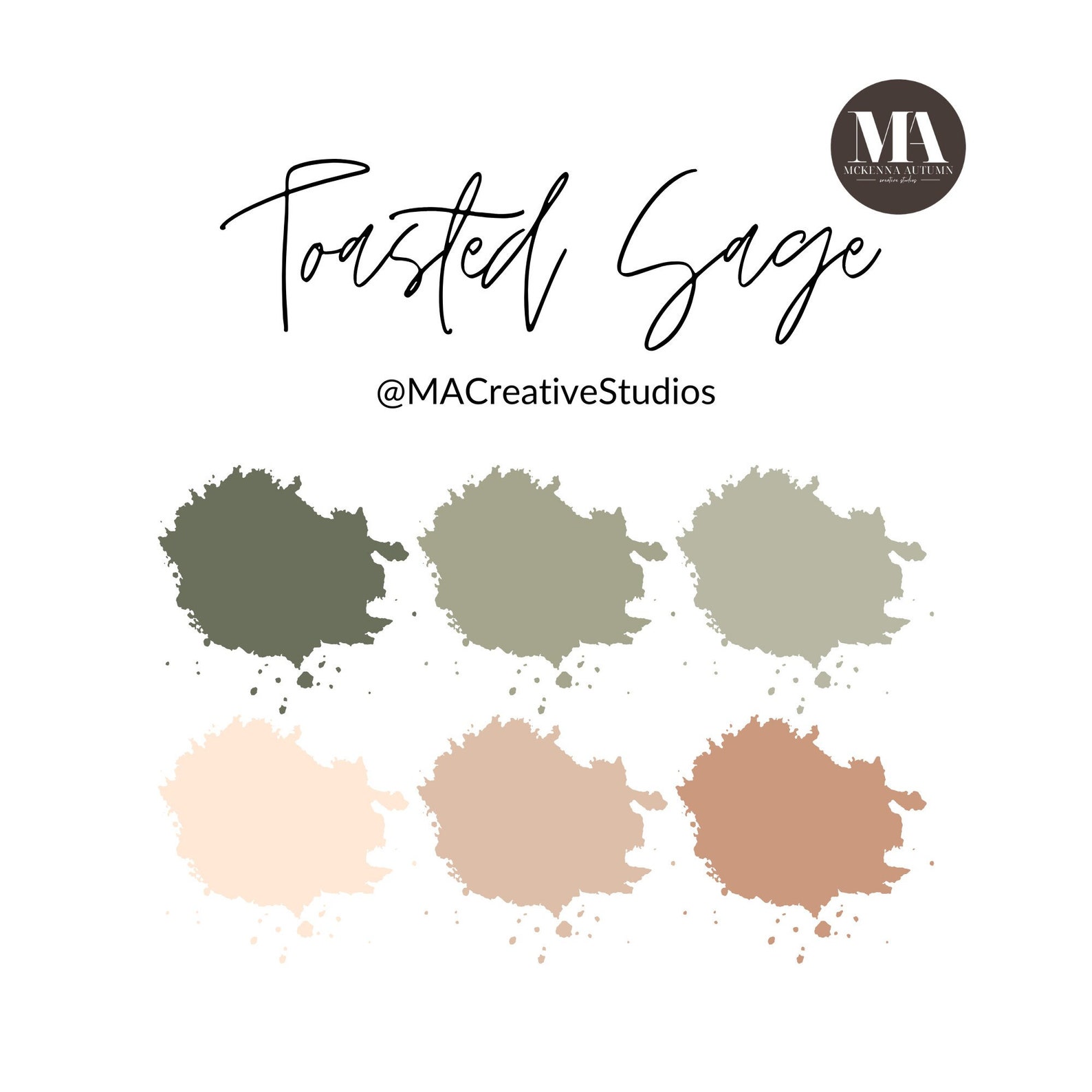 Sage Color Palette | Wedding Colors | PDF Download - Etsy