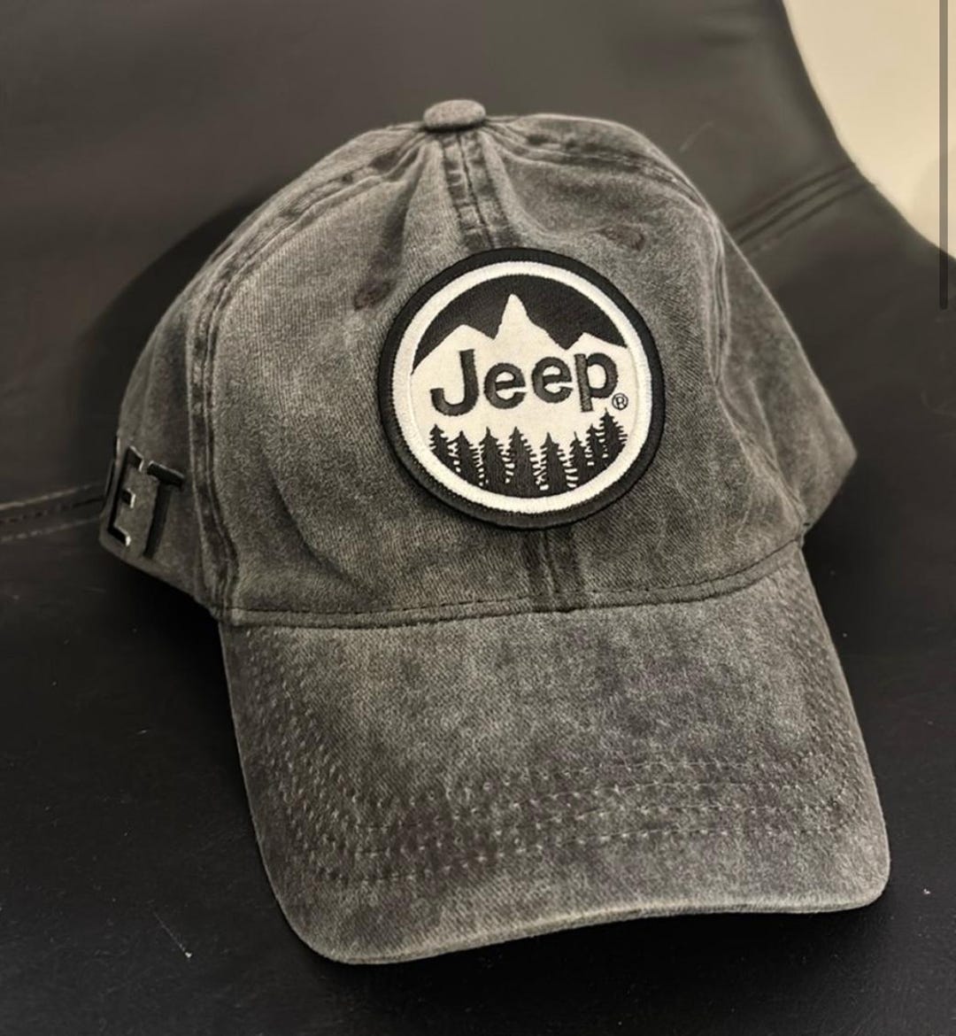 Black Distressed Jeep Ponytail Baseball Cap - Etsy