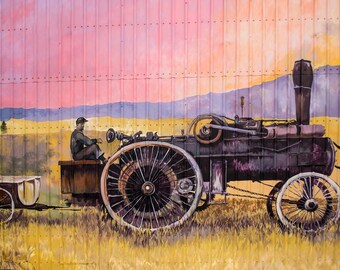 Old Time Tractor - Etsy