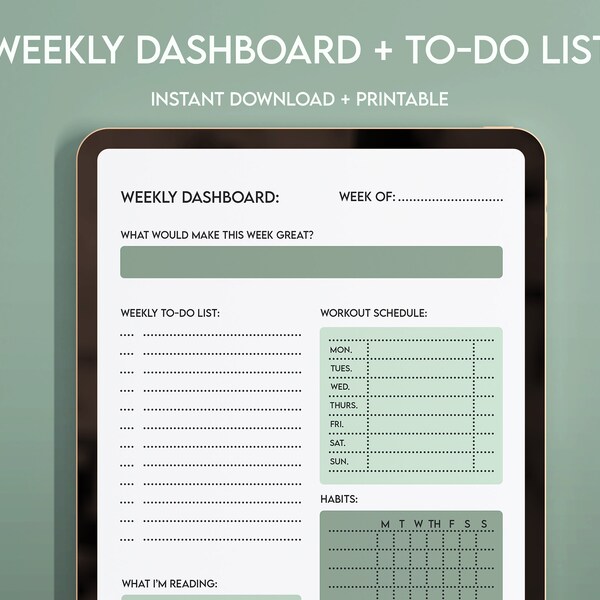 To Do List Dashboard - Etsy