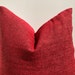 Red Solid Linen Pillow Cover, Decorative Cushion Cover,red Throw Pillow ...