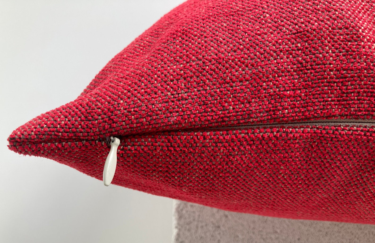 Red Solid Linen Pillow Cover, Decorative Cushion Cover,red Throw Pillow ...