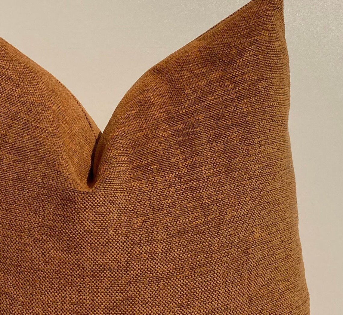 Orange Linen Cushion Coverlinen Throw Pillow Coversoft Linen - Etsy