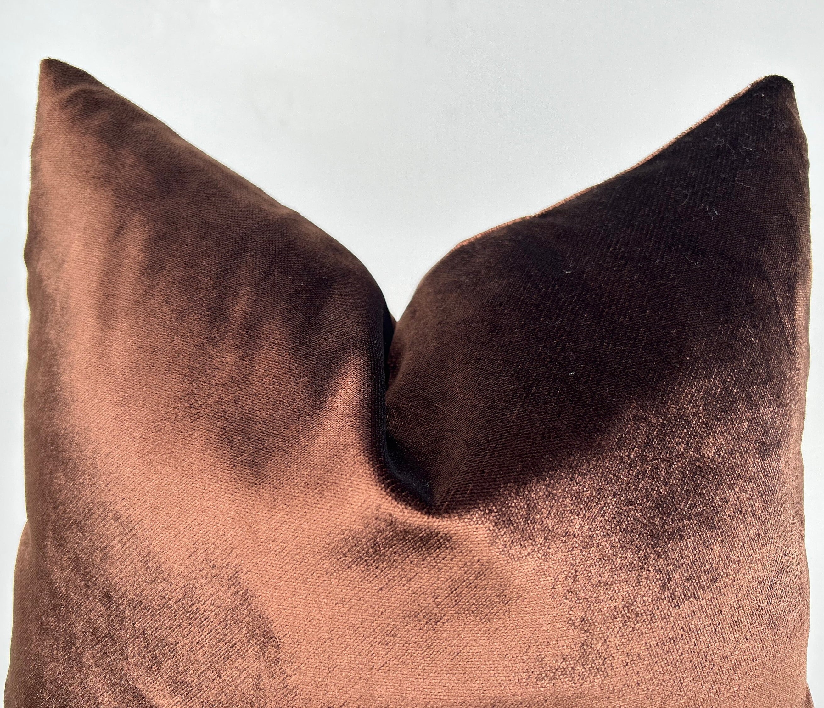 Chocolate Brown Iridescent Cushion Cover,brown Accent Pillow,solid ...