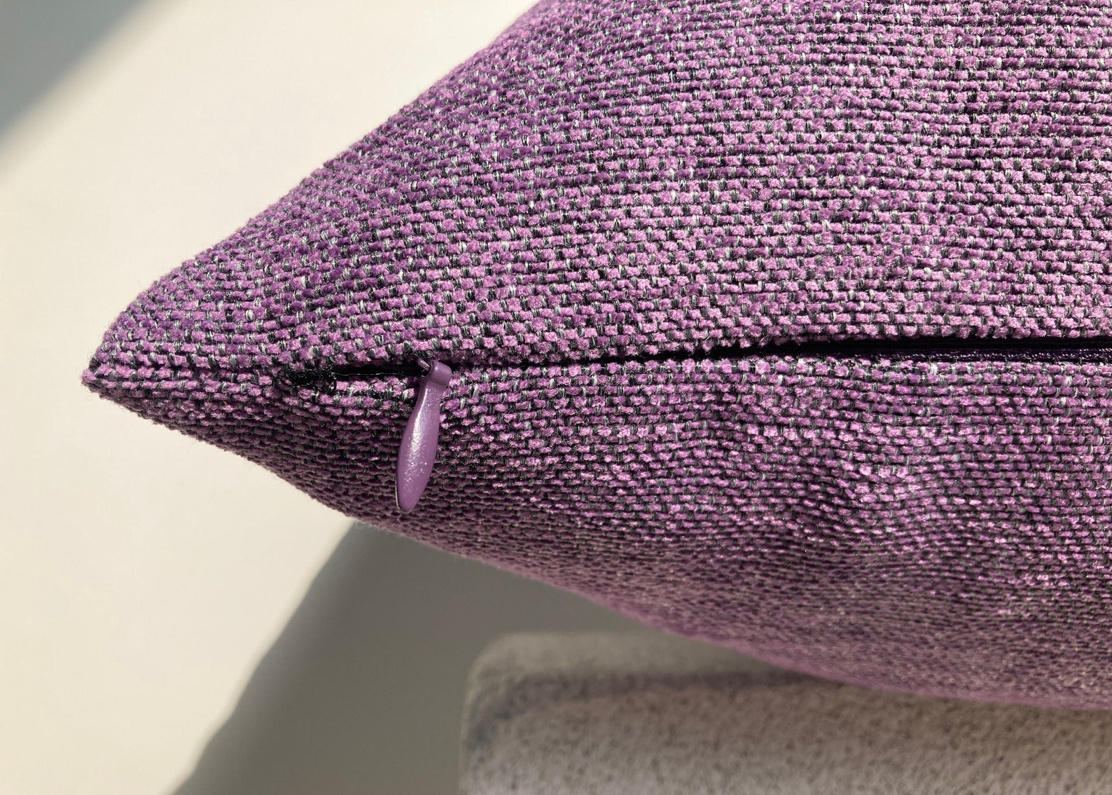 Lavender Purple Linen Pillow, Cotton Linen Soft Fabric, Linen Throw ...