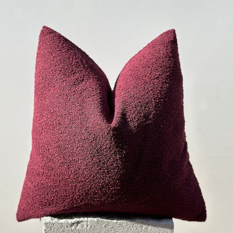 Maroon Pillows - Etsy