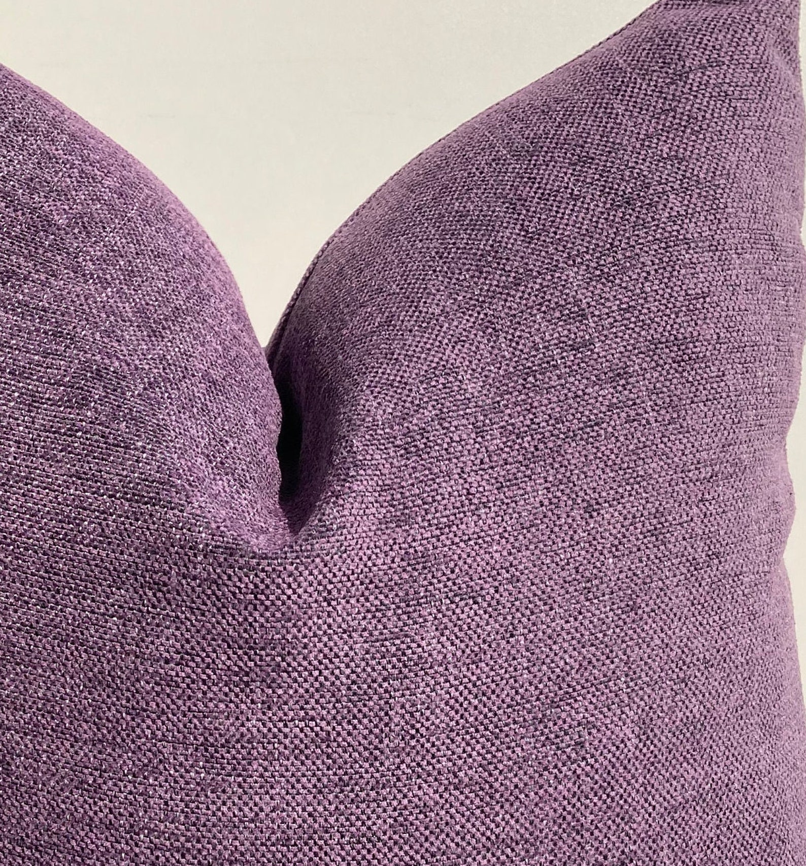 Lavender Purple Linen Pillow, Cotton Linen Soft Fabric, Linen Throw ...