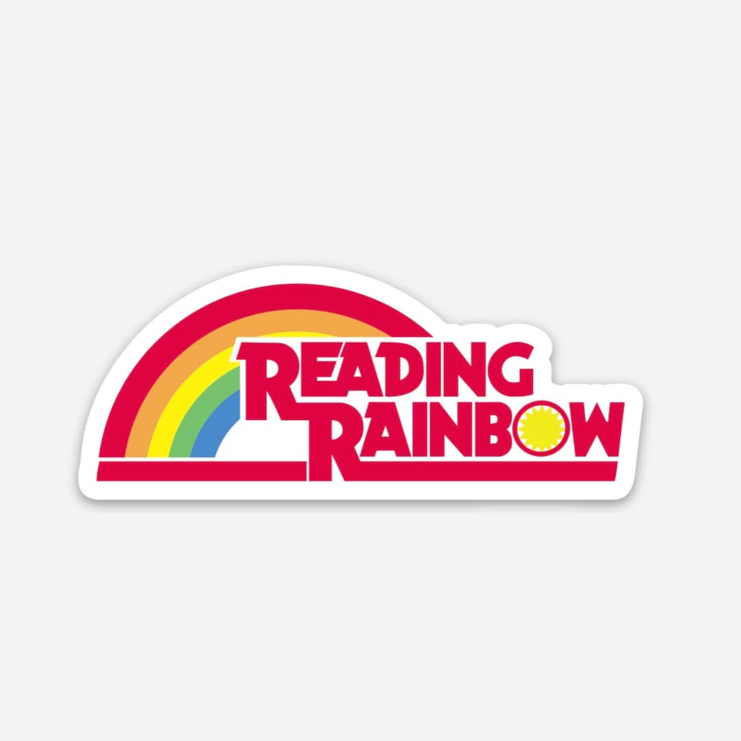 Reading Rainbow Sticker - Etsy