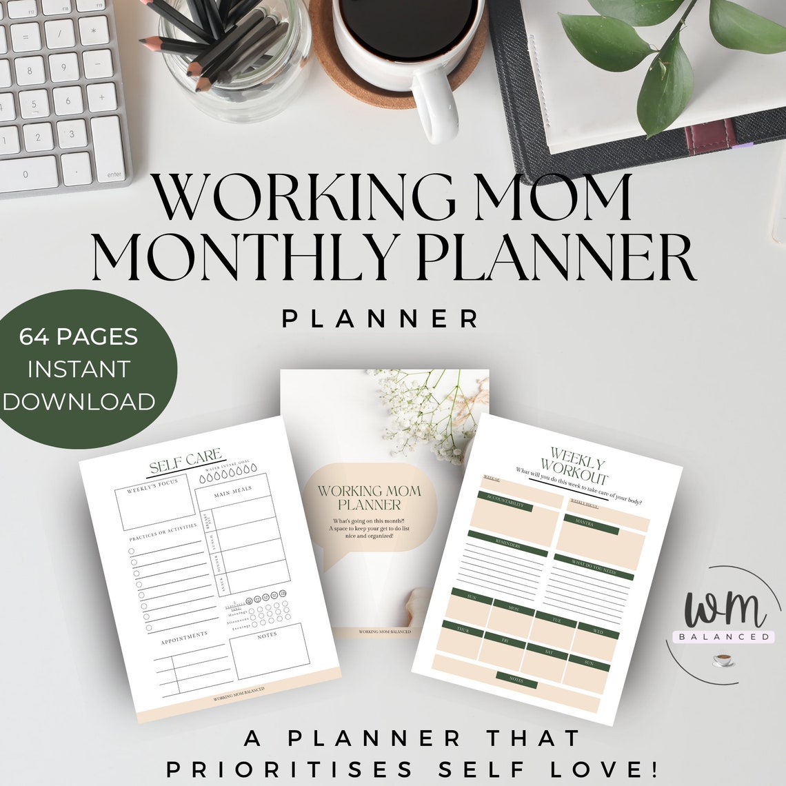 Working Mom Planner, Busy Mom Planner, Household Planner Printable ...
