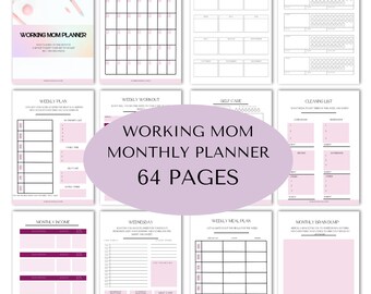 Working Mom Planner, Busy Mom Planner, Household Planner Printable ...