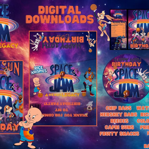 Space Jam Backdrop - Etsy