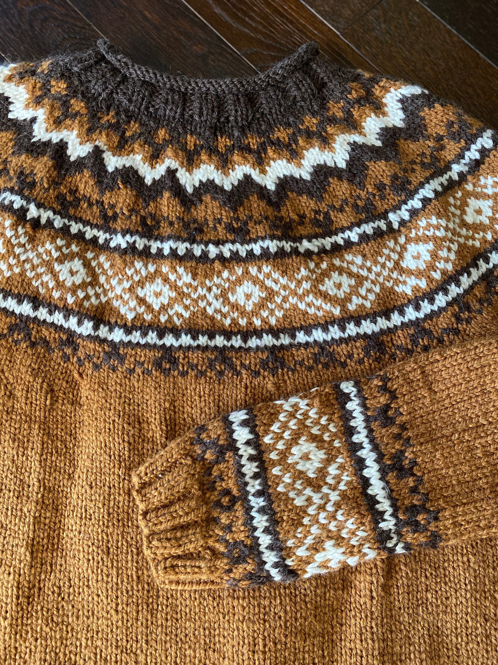 Nordic Hand Knit Pullover - Etsy