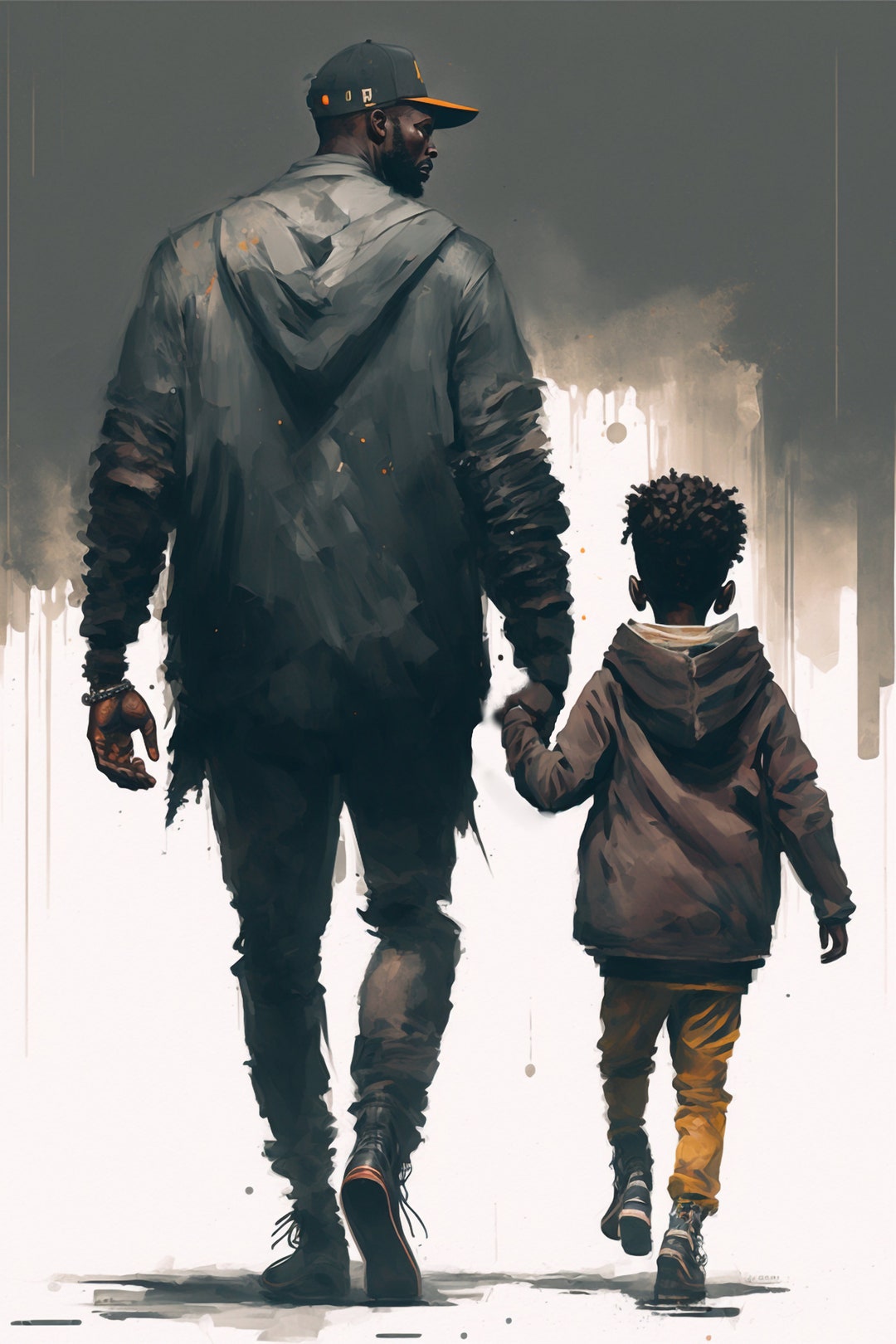 Father and Son, Afrocentric, Africans American, Afrocentric Art ...