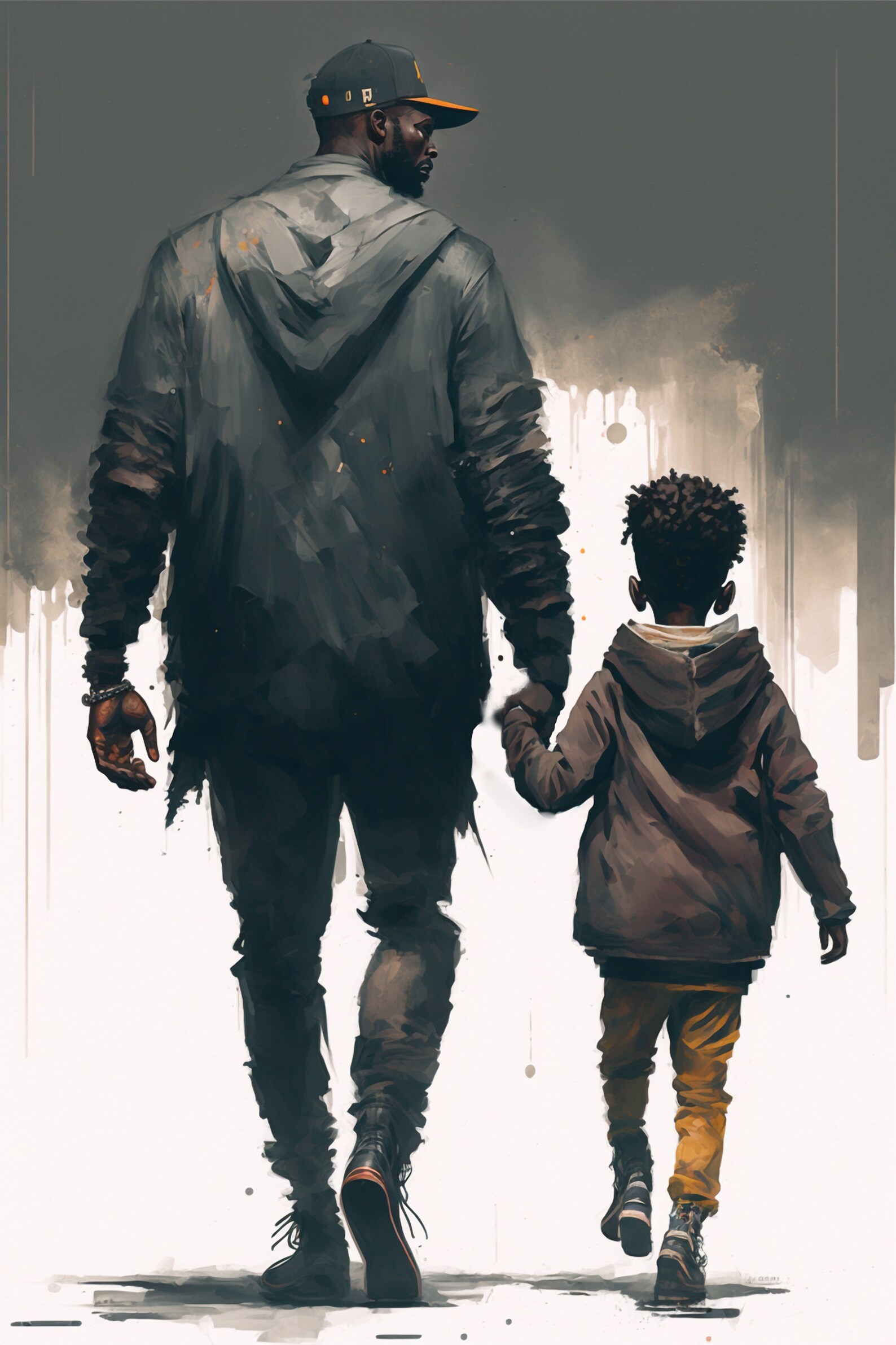 Father and Son, Afrocentric, Africans American, Afrocentric Art ...