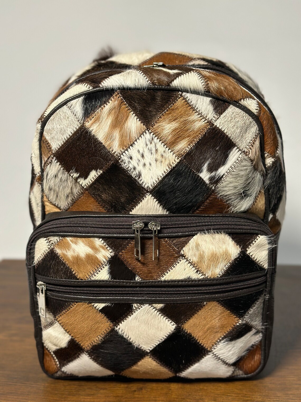 Cowhide Leather Backpack Purse: Western Style, Customizable - Etsy