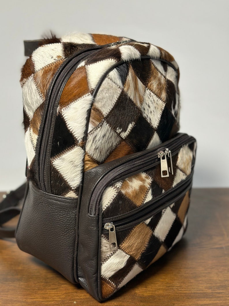 Cowhide Leather Backpack Purse: Western Style, Customizable - Etsy
