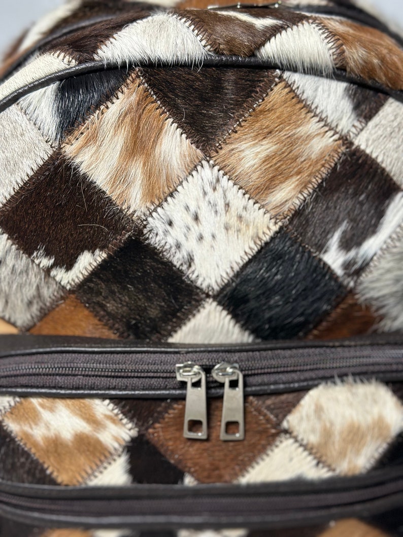 Cowhide Leather Backpack Purse: Western Style, Customizable - Etsy