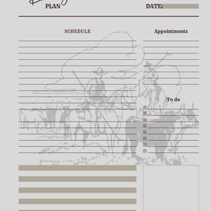 Modern Western Digital Daily Planner - Etsy
