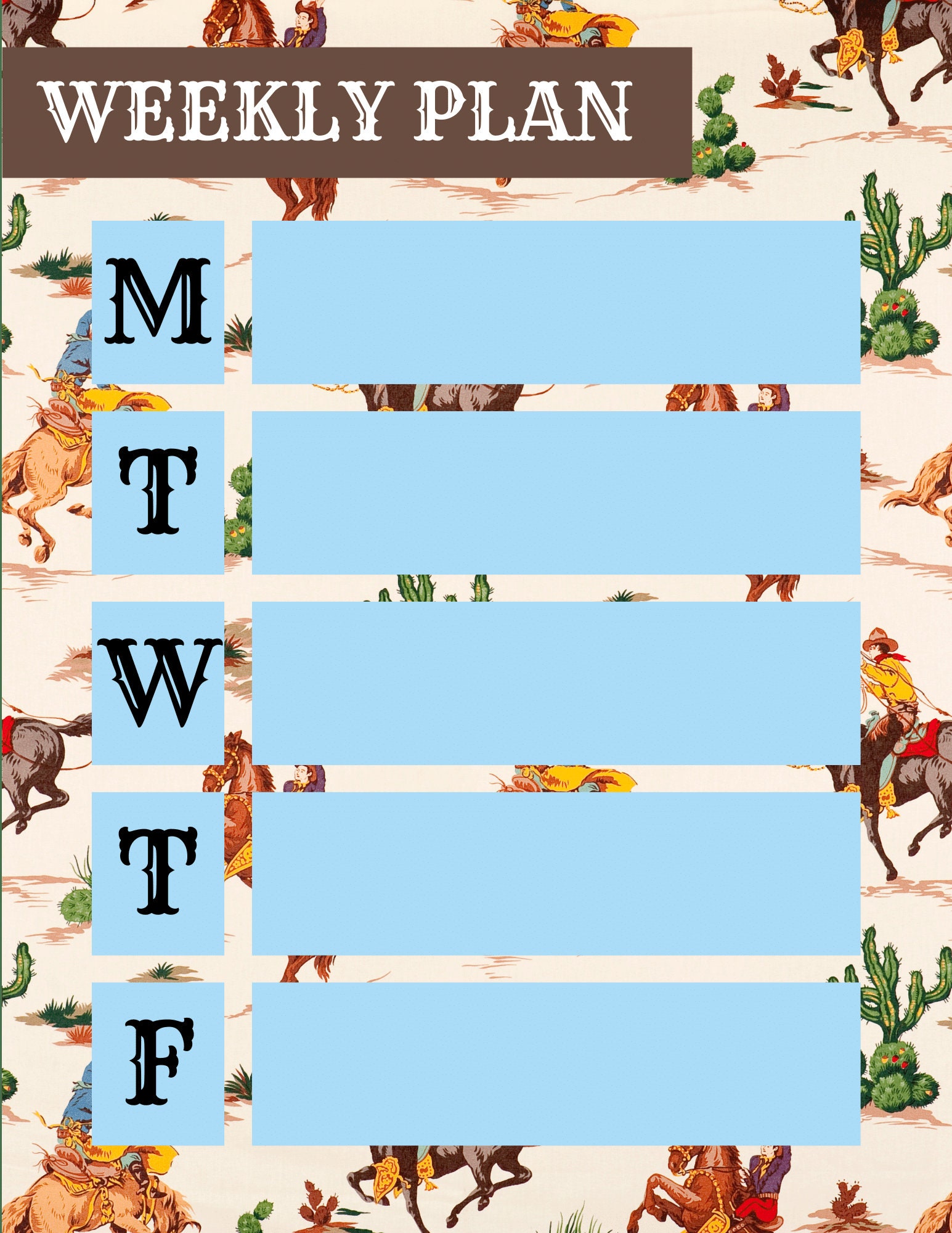 2024 Western Inspo Teacher Planner - Etsy