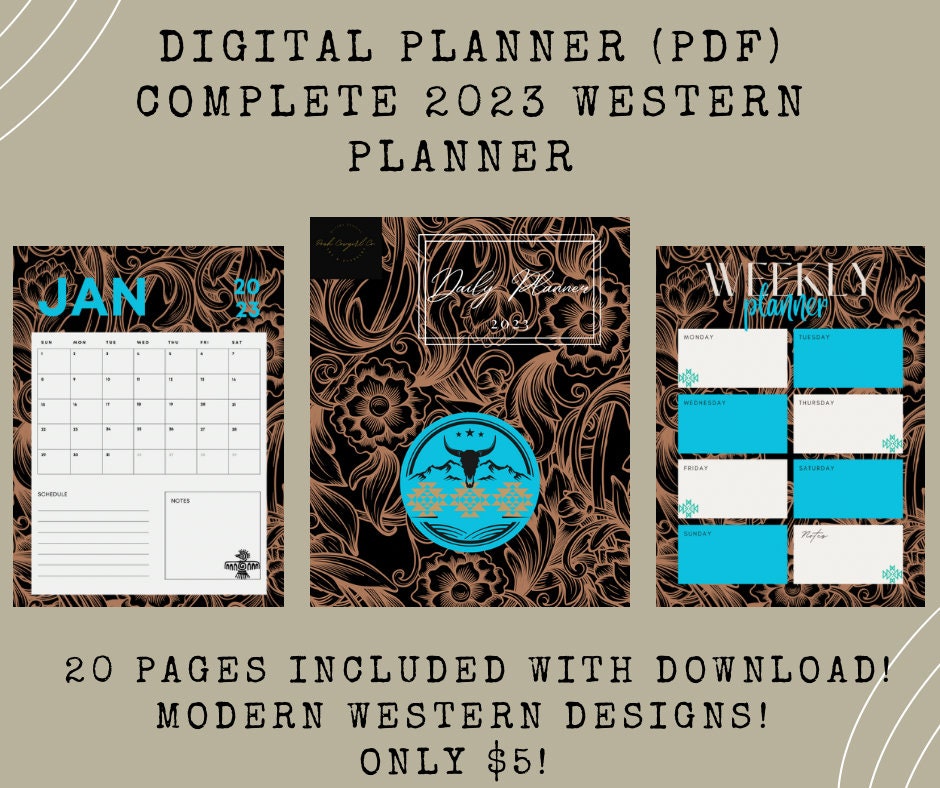 Complete 2023 Western Planner - Etsy