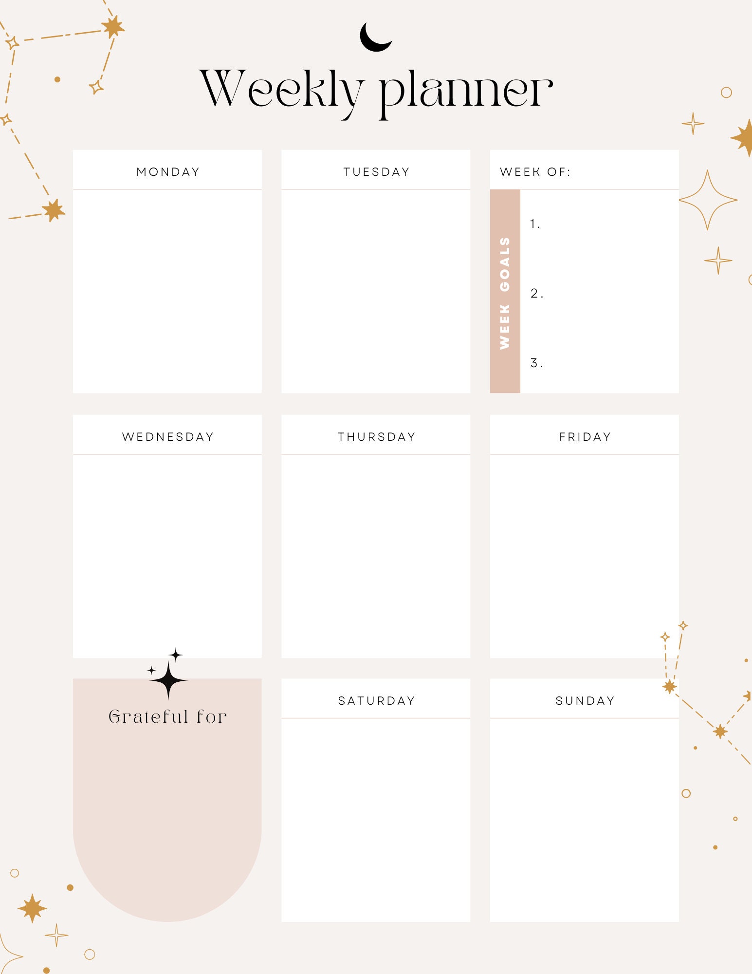 2023 Celestial Planner Digital Download - Etsy