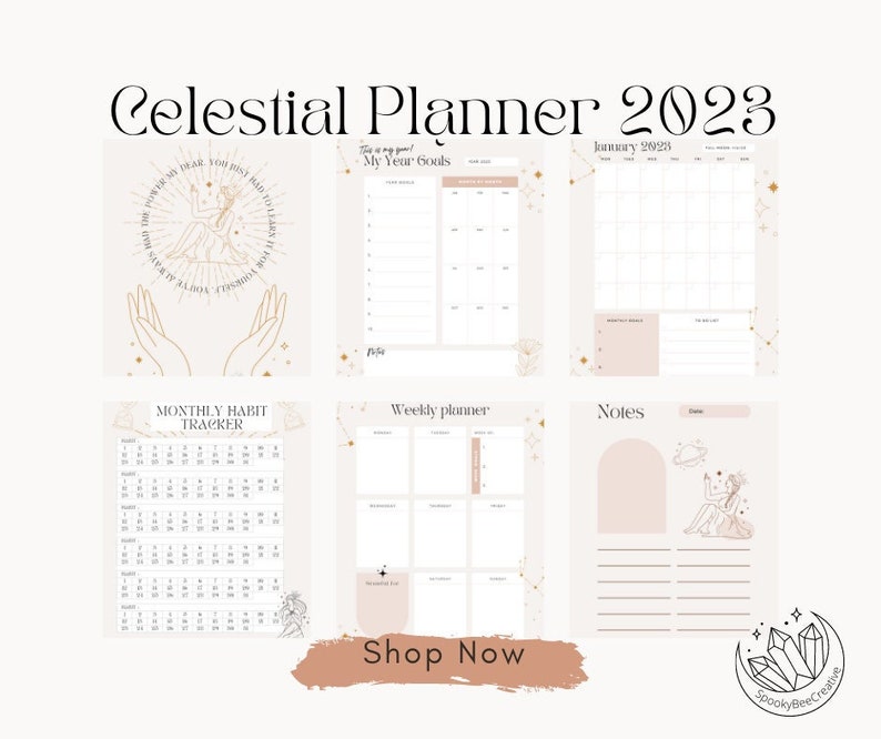 2023 Celestial Planner Digital Download - Etsy