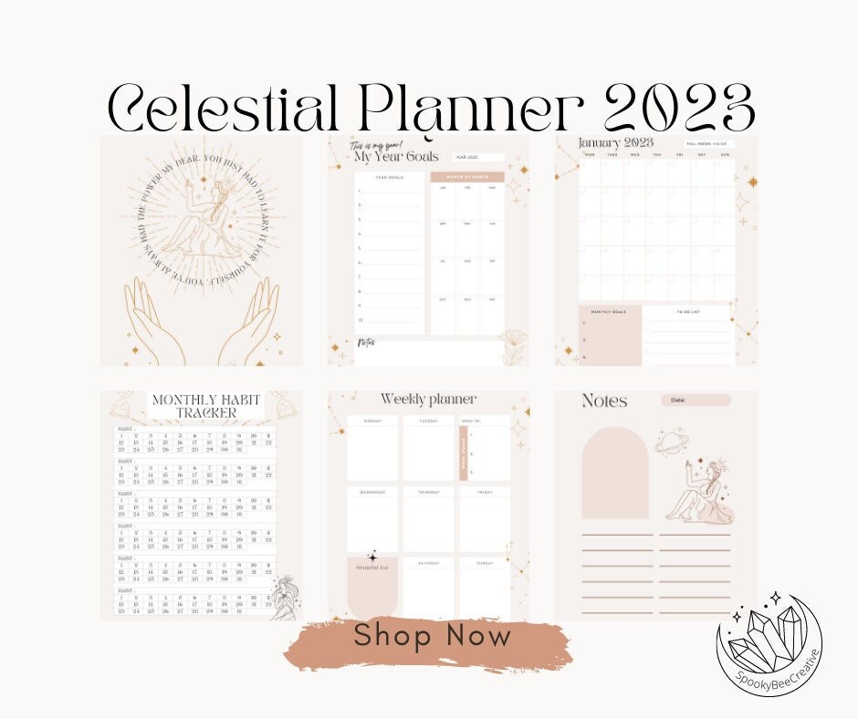 2023 Celestial Planner Digital Download - Etsy
