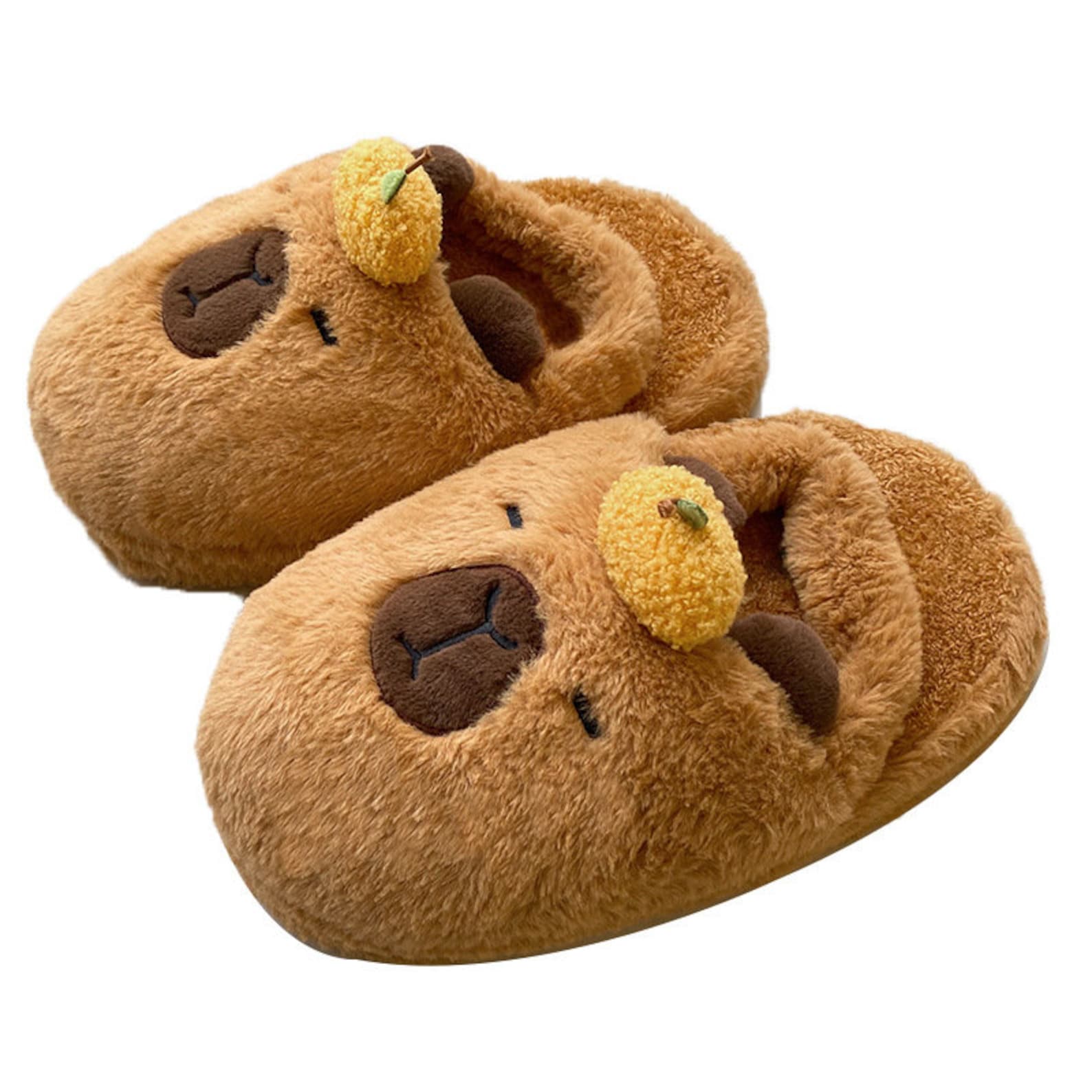 Cute Capybara Plush Slippers Cozy Capybara House-shoes - Etsy