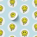 Set of 3 Melting Smiley, Set of Dripping Smiley Faces, Retro Style ...