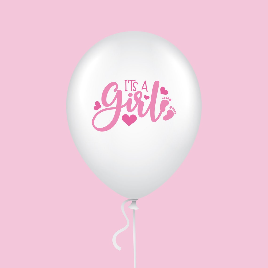 It's a Girl Digital Download, Baby Girl Announcement, Girl Baby Shower ...