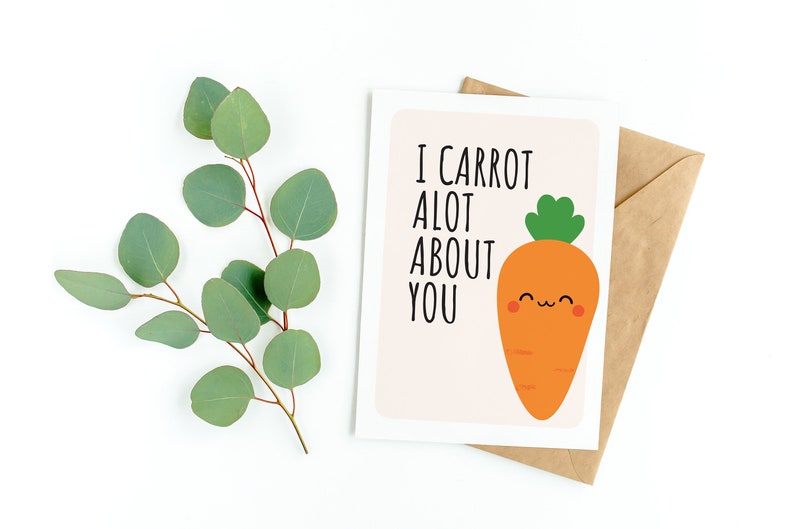 Set of 6 Printable Cute Food Puns Cards, Cute Food Quotes Greeting ...