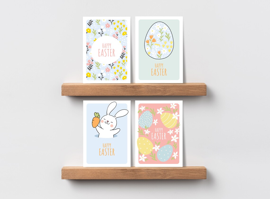 Printable Easter Cards, Happy Easter Cards Digital Download, Digital ...
