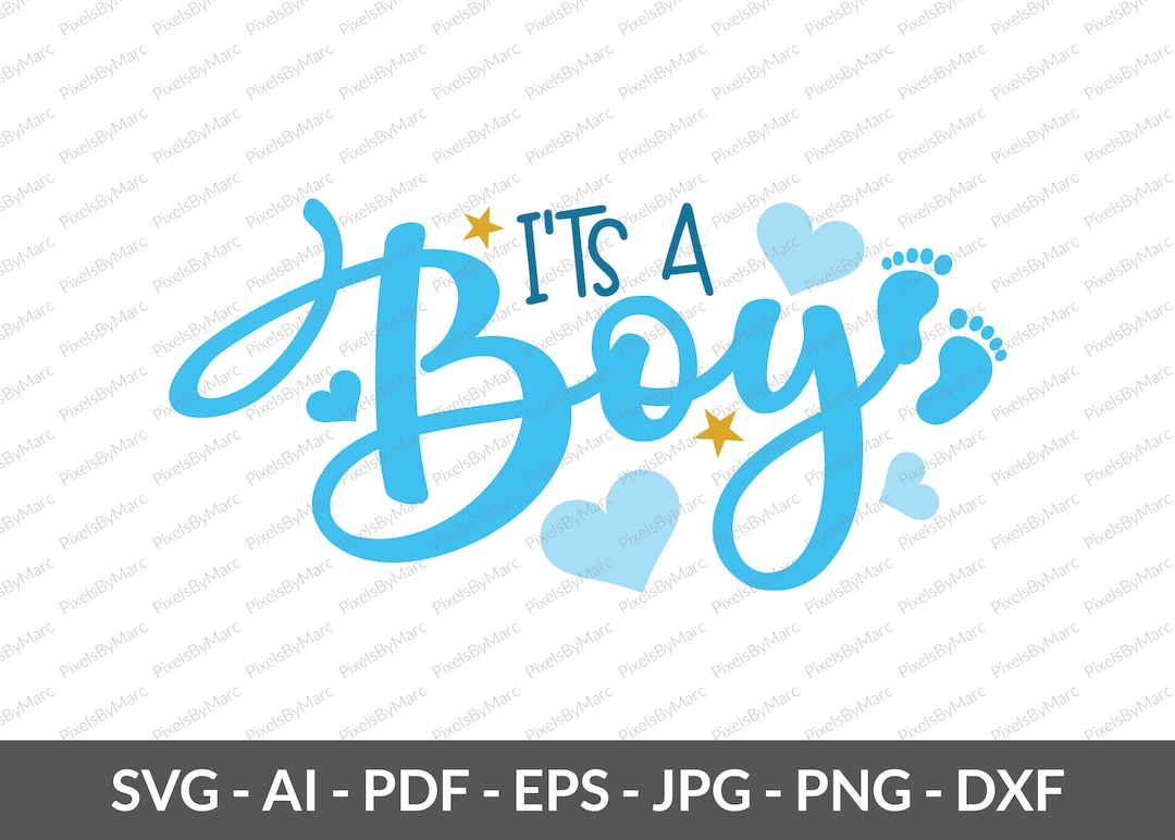 It's a Boy Digital Download, Baby Boy Announcement, Boy Baby Shower, It ...