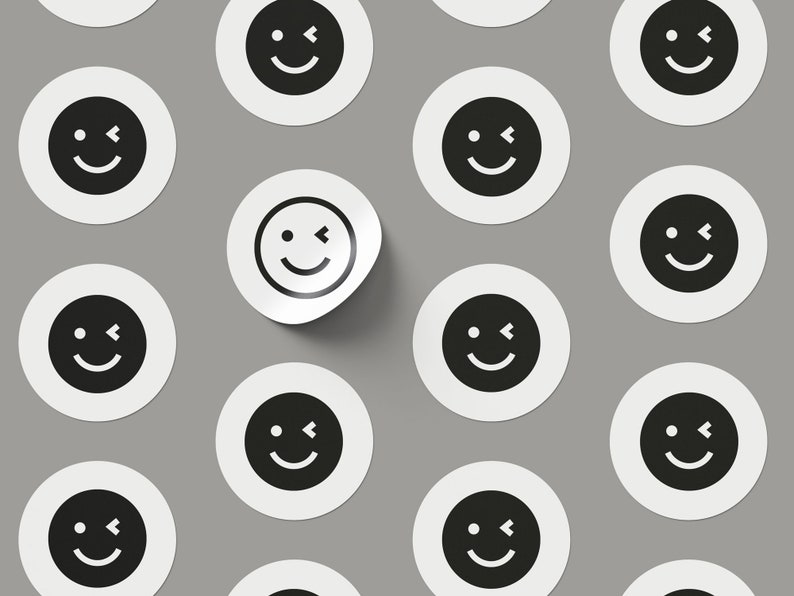 Wink Emoji Digital Download SVG PNG JPG, Winking Smiley Face Clipart ...