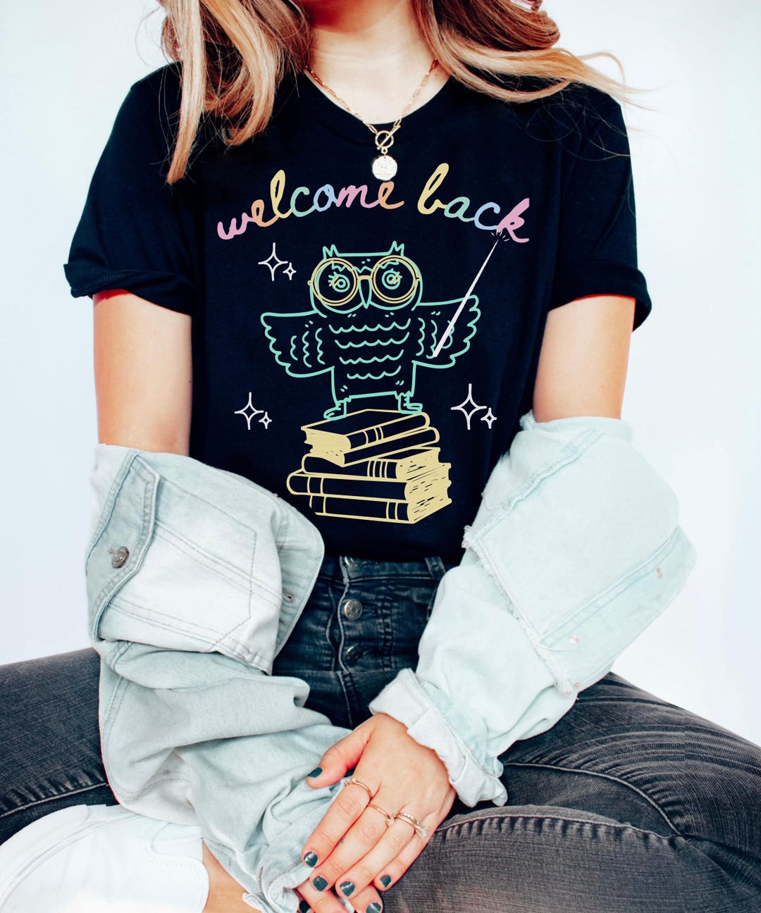 Comfort Colors Wise Owl Welcome Back-to-school Teacher Tshirts ...