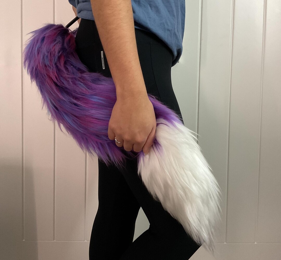 Magenta Mix Raccoon 25 Inch Tail - Etsy