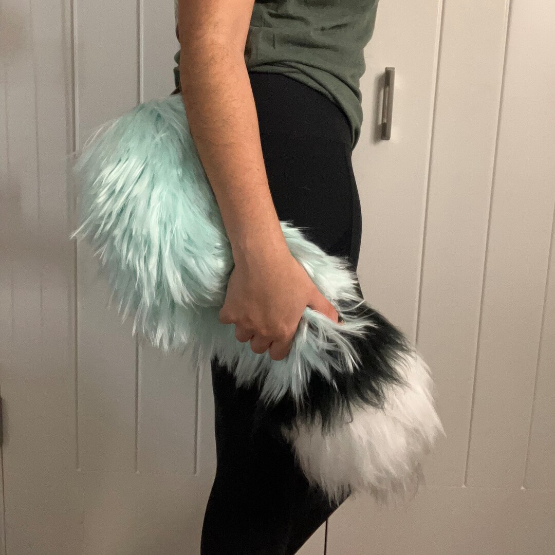 Light Blue Color 22in Fox Tip Tail - Etsy