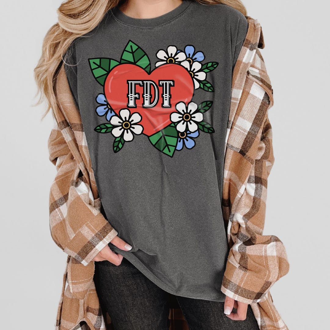 FDT Comfort Colors Tee Shirt: Floral Anti-trump Liberal Statement - Etsy