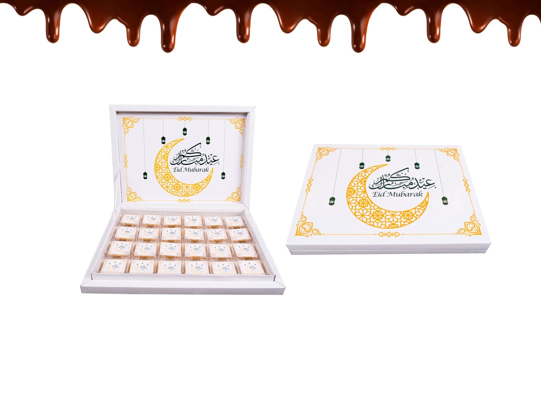 Ramadan Kareem Eid Mubarak Chocolate Favors Box, Chocolate Favors for ...
