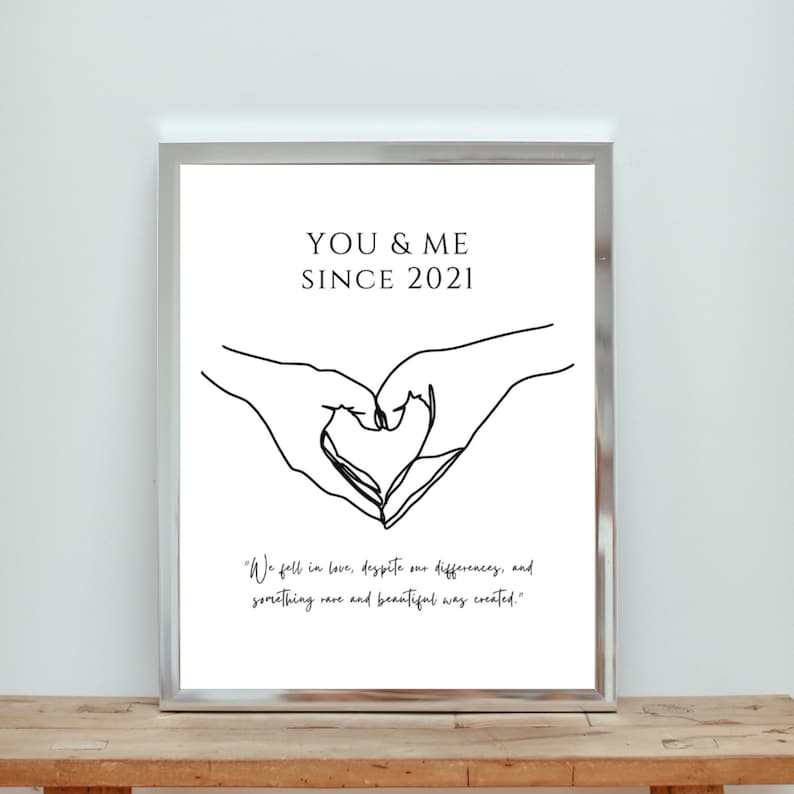 One Year Anniversary Digital Art Print - the Notebook Quote - Etsy One Year Anniversary Digital Art Print - the Notebook Quote - Etsy