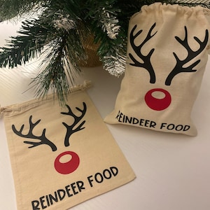 Holiday Reindeer Food Bag, Reindeer Food Bag, Holiday Reindeer Treat ...